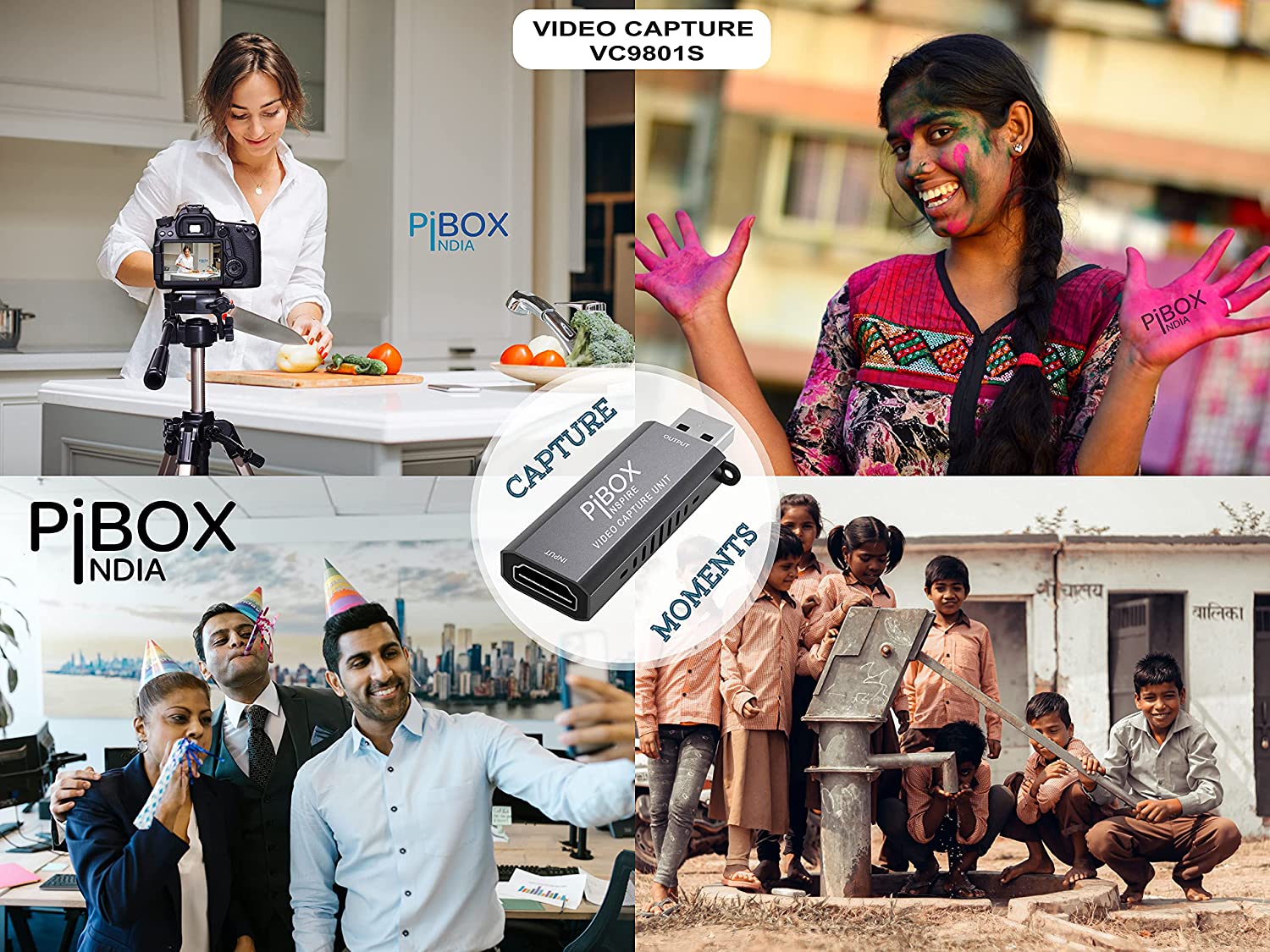 Video Capture Card, PiBOX India, 4K HDMI to USB 3.0 Game Capture Device ...