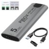 NGFF M2 SATA Enclosure, PiBOX India M.2 Enclosure for SATA NGFF SSD Aluminum case USB 3.1 Gen 2 ...