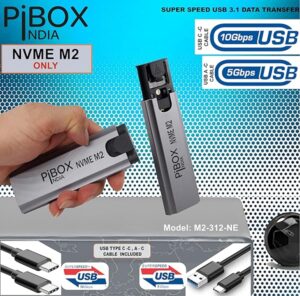 NVME M2 Enclosure, PiBOX India NVMe SSD Enclosure - USB 3.2 10Gbps ...