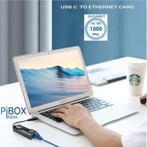 pibox India USB C to Ethernet, RJ45 to USB C Thunderbolt 3/Type-C ...